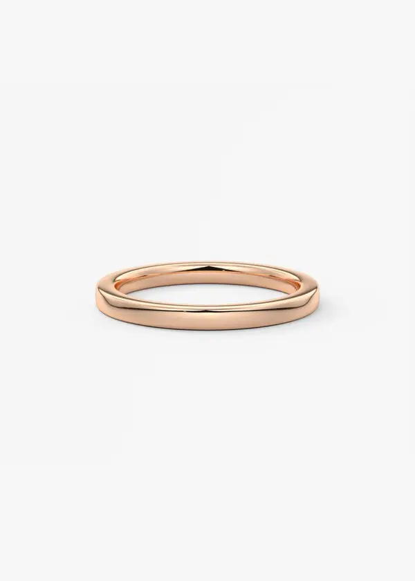 FRANK DARLING Square Band 1.8mm - Yellow Gold
