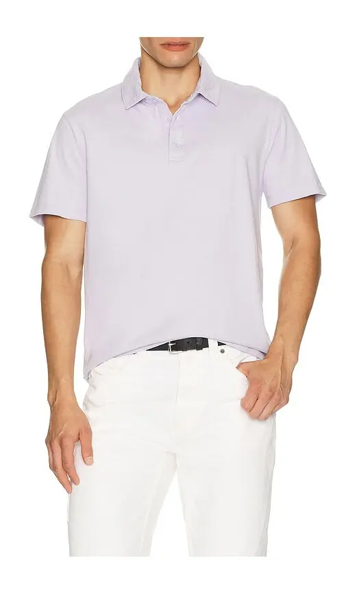 Vince Garment Dye Polo In . Also