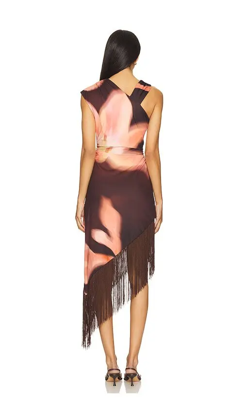 THE WOLF GANG Veda Midi Dress