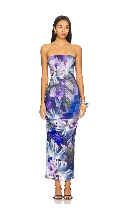 AFRM Marlo Ruched Mesh Dress