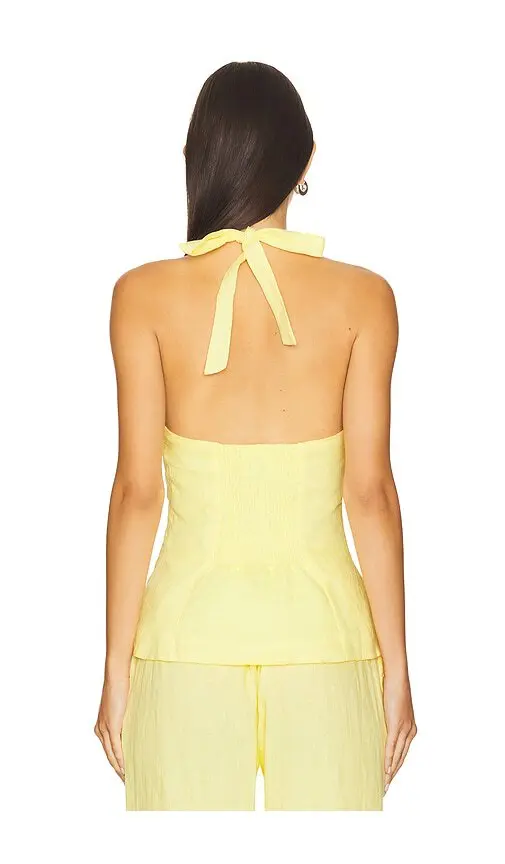 AEXAE X Revolve Halter Top - Yellow