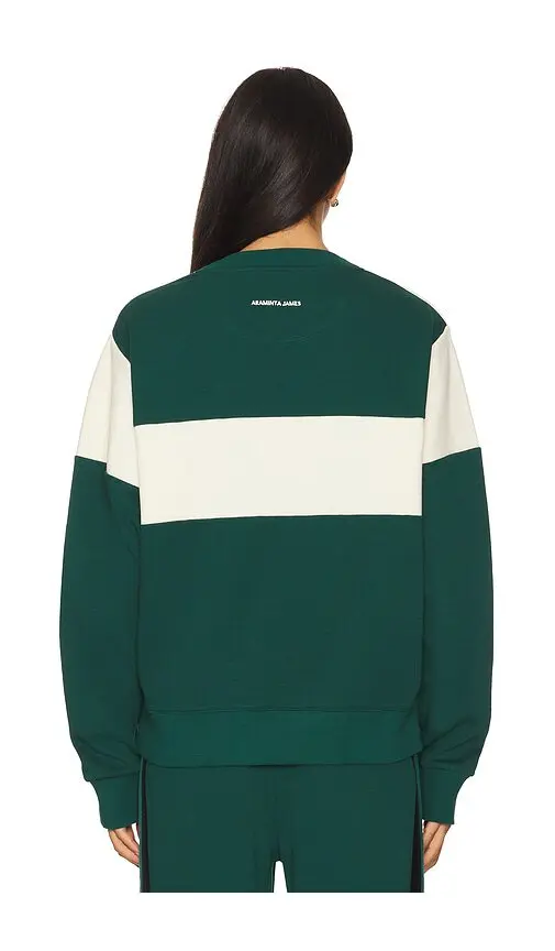 ARAMINTA JAMES 1982 Contrast Knit Sweatshirt