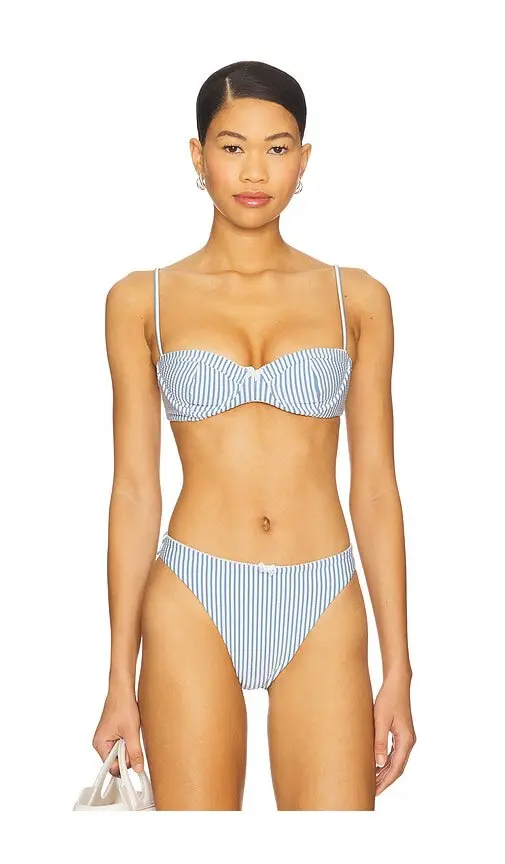 Tularosa Lottie Top - Blue & White Stripe