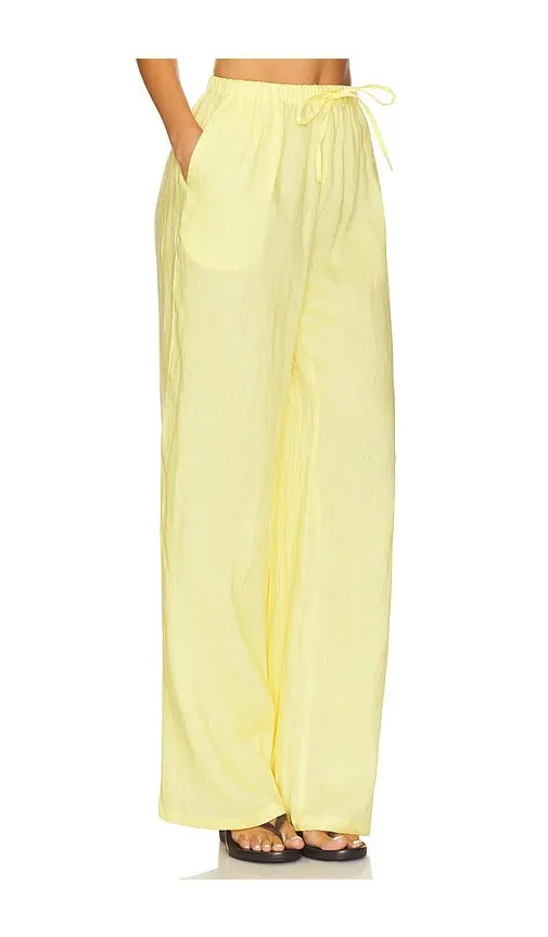 AEXAE Drawstring Pant - Butter Yellow
