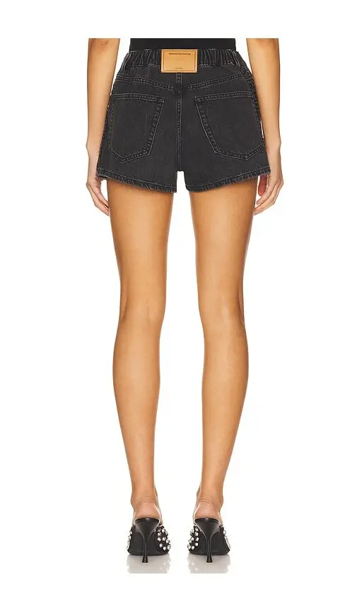 Alexander Wang Marathon Short With Logo Emboss Side Panels
