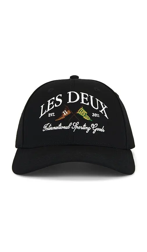 LES DEUX Ivy League Organic Baseball Cap - Black