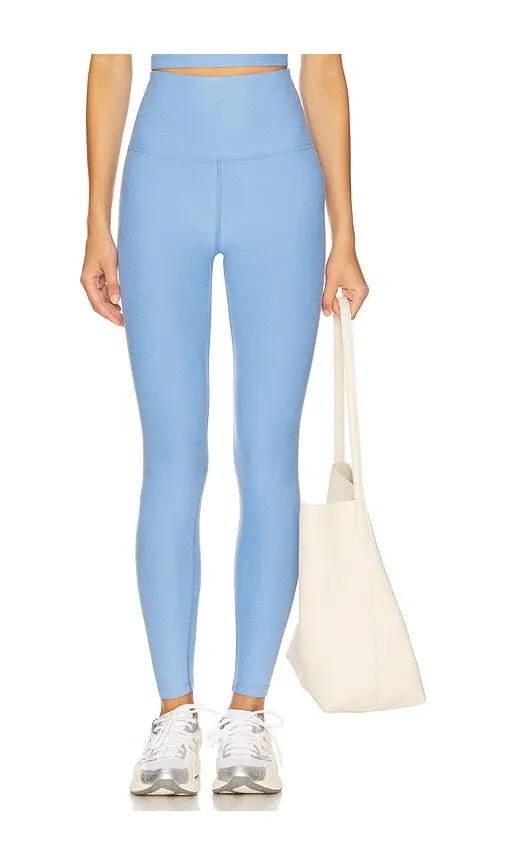 Beyond Yoga Spacedye Caught In The Midi High Waist Leggings - Flower Blue Heather