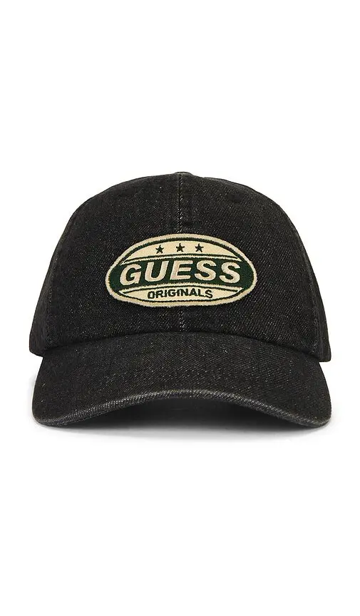 GUESS ORIGINALS Vintage Fitted Hat - Jet Black
