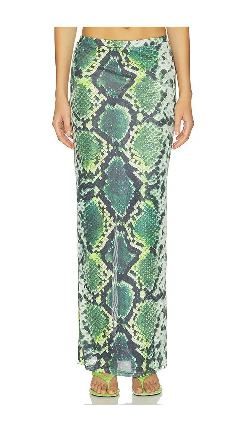 BY.DYLN Maddox Maxi Skirt - Snake