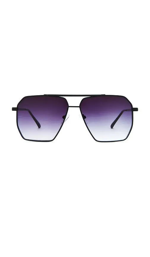 AIRE Asteroid Sunglasses - Black & Smoke Gradient