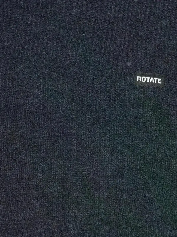 ROTATE BY BIRGER CHRISTENSEN Cuffed-sleeve Crewneck Sweater