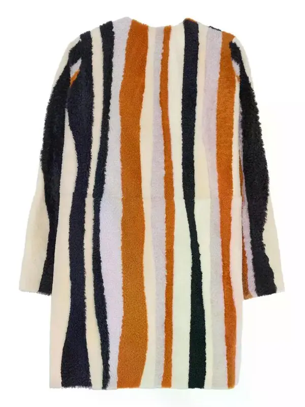 YVES SALOMON Wavy-intarsia Lacon Coat