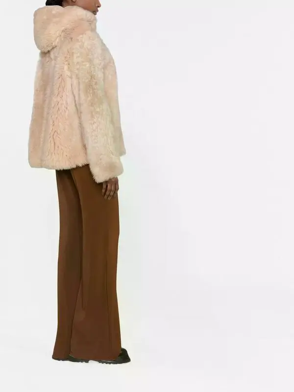 YVES SALOMON Zip-up Shearling Coat
