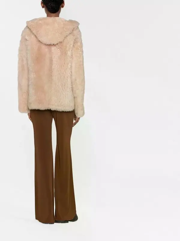 YVES SALOMON Zip-up Shearling Coat