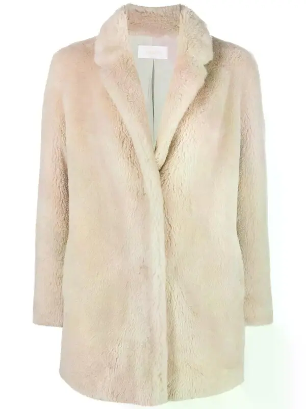 YVES SALOMON Shearling-trim Single-breasted Coat