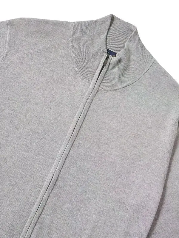 Brooks Brothers High-neck Zip-front Sweater