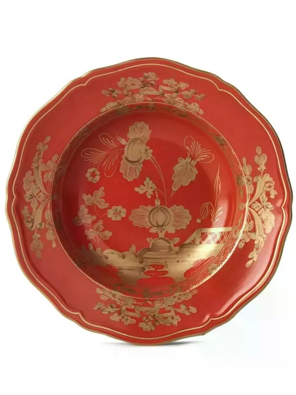 GINORI 1735 Oriente Italiano Plate - Red