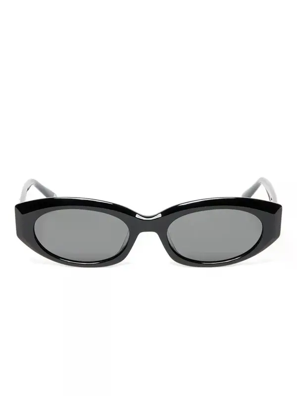 A BATHING APE Oval-frame Sunglasses - Black