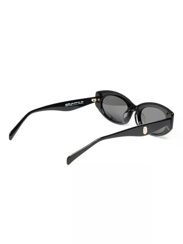 A BATHING APE Oval-frame Sunglasses - Black