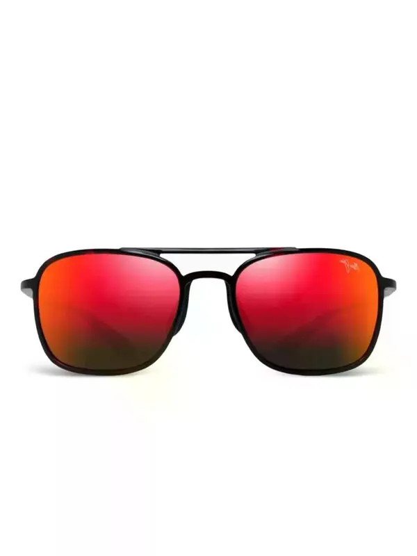 Maui Jim Keokea Square-frame Sunglasses - Red