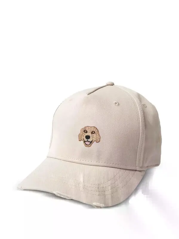 PELO FOUNDATION Embroidered Dog Baseball Cap - Neutrals