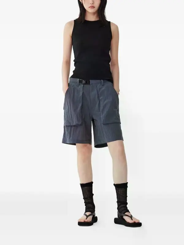 STUDIO TOMBOY Grid-pattern Cargo Shorts
