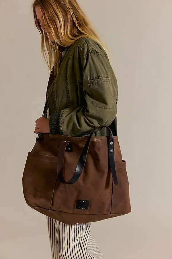 Free People We The Free Preston Canvas Tote - Clay