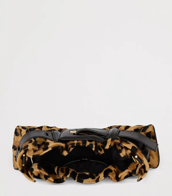 Balmain Mini Leopard Anthem Shoulder Bag