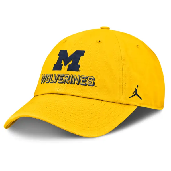 JORDAN Michigan On-field Club Gameday Adjustable Hat - Yellow