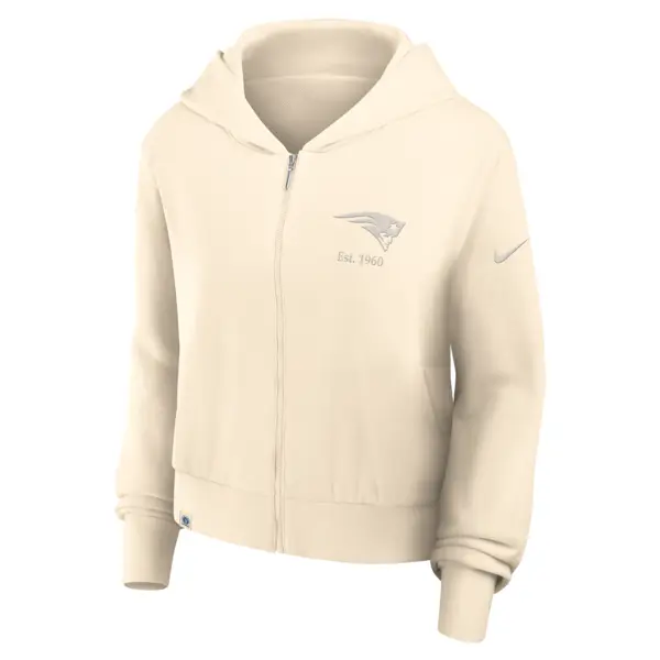 Nike New England Patriots Nfl Full-zip Hoodie - Brown