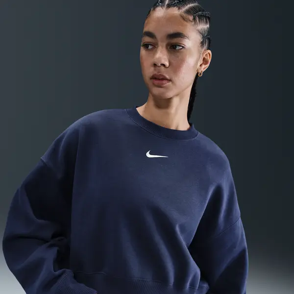 Nike Sportswear Phoenix Fleece Crew-neck Sweatshirt - Blue