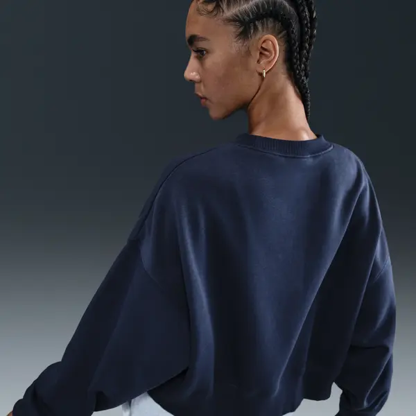 Nike Sportswear Phoenix Fleece Over-oversized Crew-neck Sweatshirt - Blue