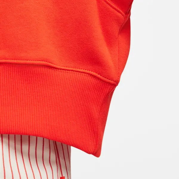 Nike Sportswear Phoenix Fleece Over-oversized Crew-neck Sweatshirt - Red
