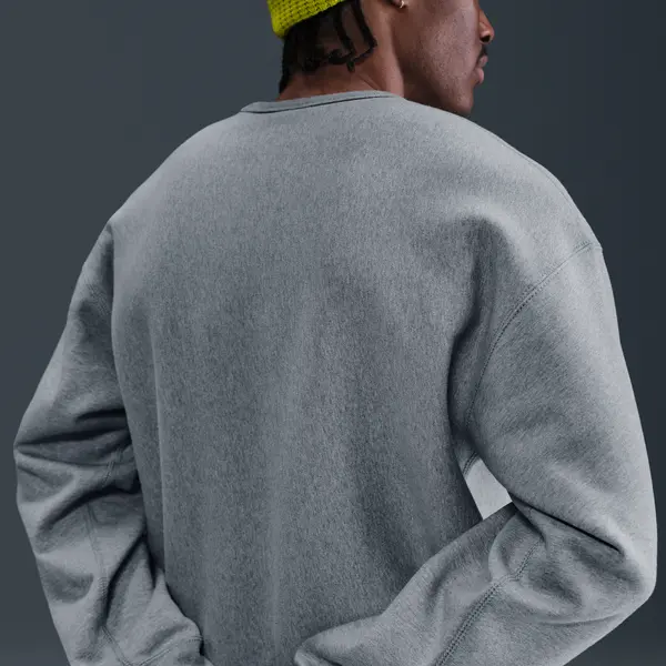 Nike Solo Swoosh Fleece Crew - Grey