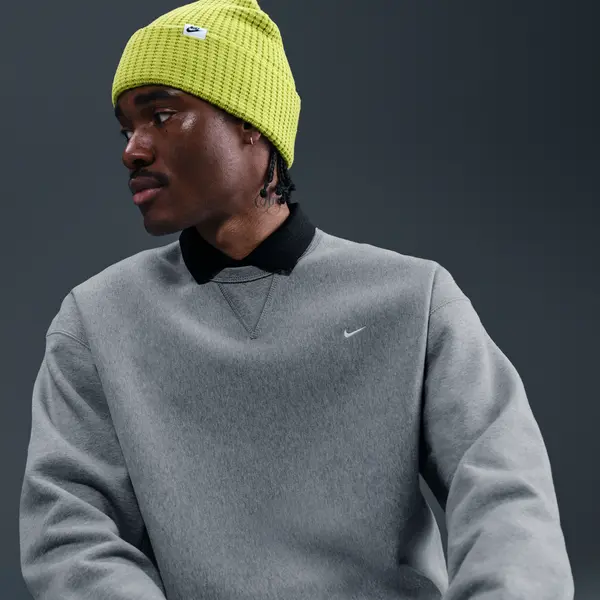 Nike Solo Swoosh Fleece Crew - Grey