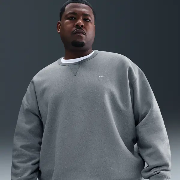 Nike Solo Swoosh Fleece Crew - Grey