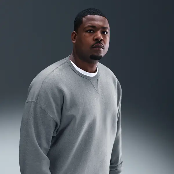 Nike Solo Swoosh Fleece Crew - Grey