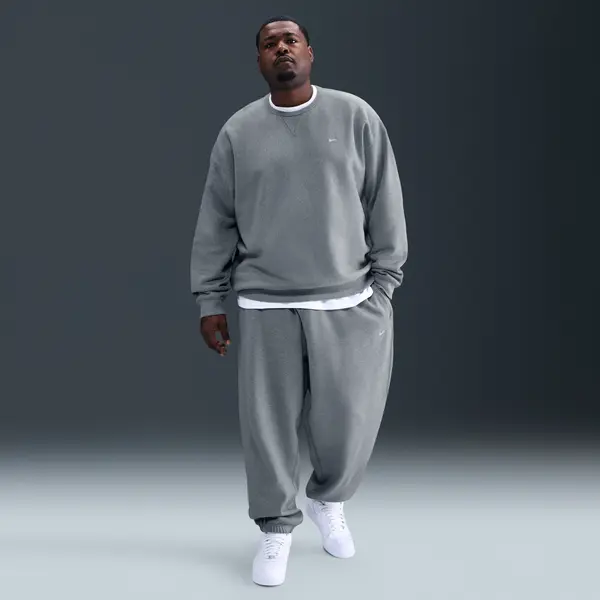 Nike Solo Swoosh Fleece Crew - Grey