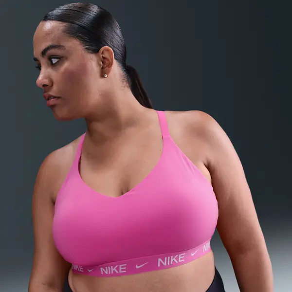Nike Indy Light Support Padded Adjustable Sports Bra - Pink