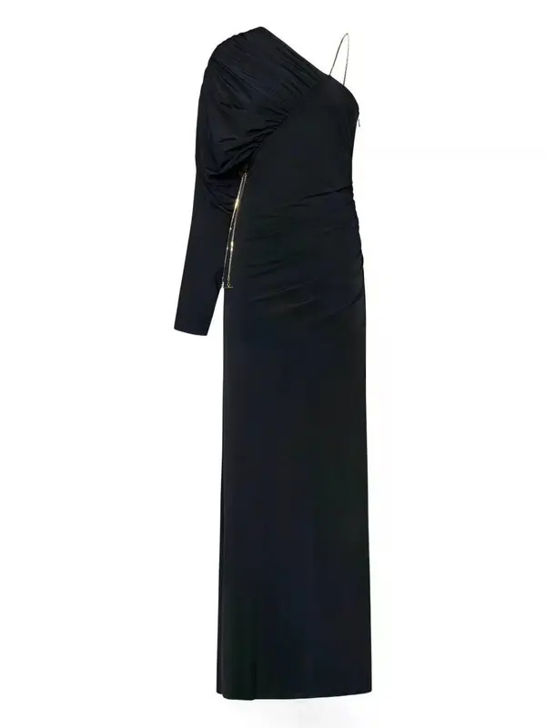 DANAMÉ Asymmetrical Draped Evening Dress