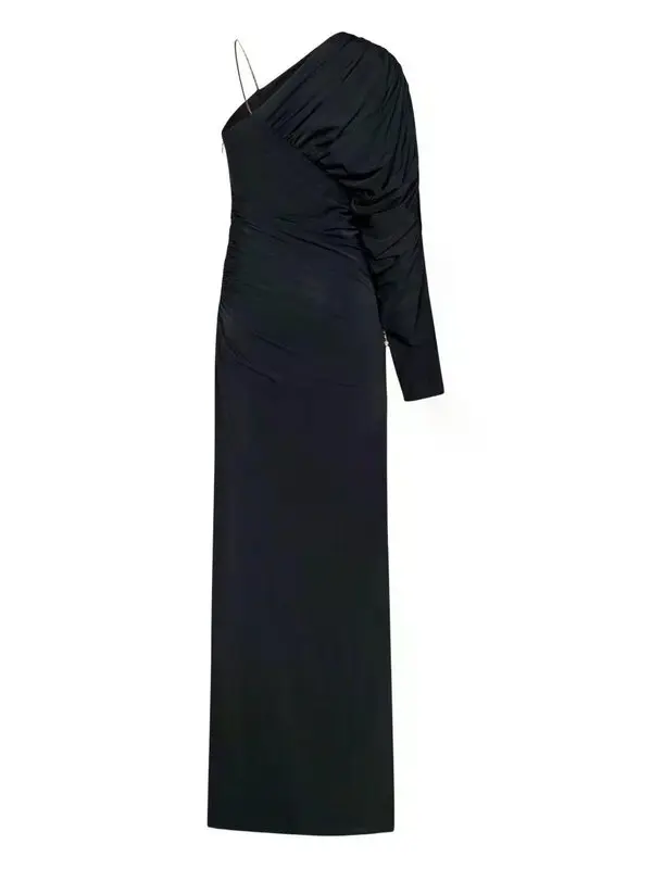 DANAMÉ Asymmetrical Draped Evening Dress