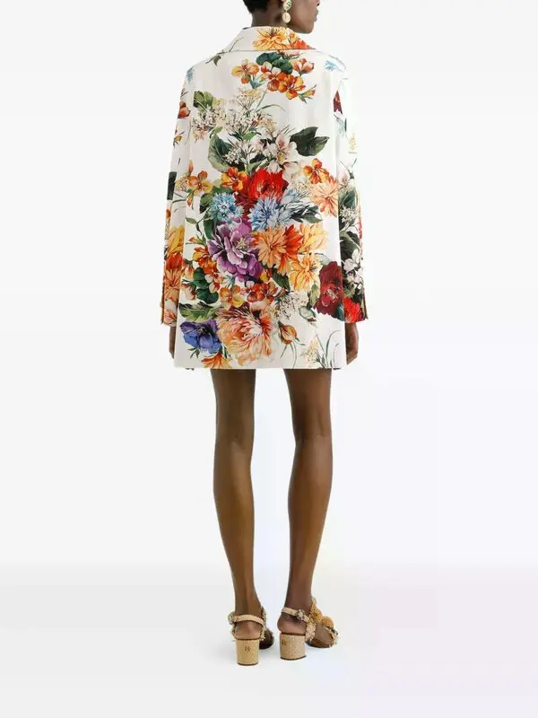 Dolce & Gabbana Floral-print Coat