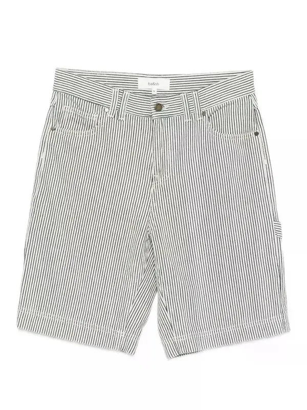 Ba&sh Cisae Pinstripe Shorts - Neutrals