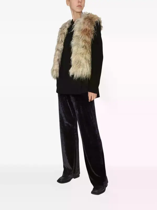 Lanificio Becagli Shaggy Fur Jacket - Neutrals