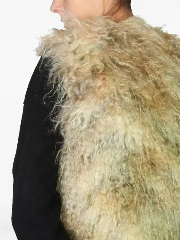 Lanificio Becagli Shaggy Fur Jacket - Neutrals