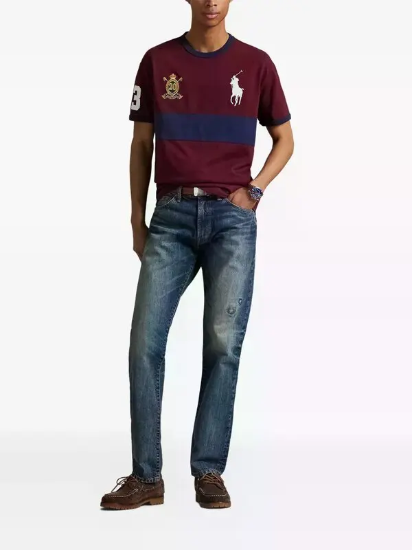 Polo Ralph Lauren Patch-details Colour-blocked T-shirt