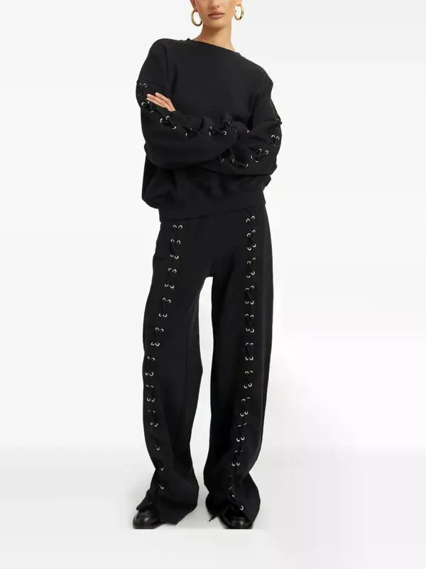 ROTATE BY BIRGER CHRISTENSEN Lace-up Detail Track Pants