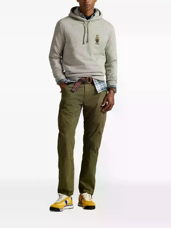 Polo Ralph Lauren Logo-embroidered Hoodie - Grey
