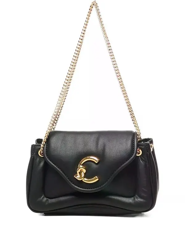 COCCINELLE Logo-plaque Chain Shoulder Bag - Black