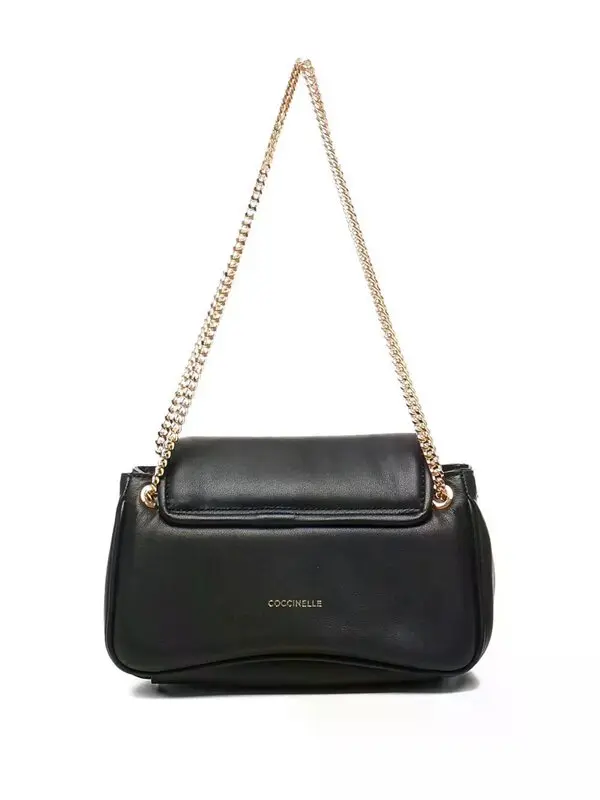 COCCINELLE Logo-plaque Chain Shoulder Bag - Black